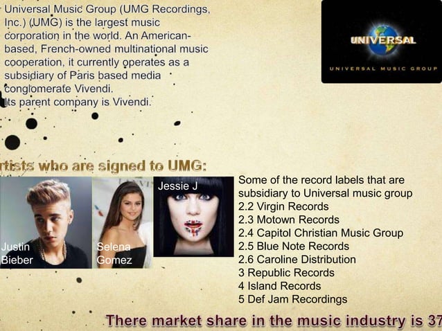 The big 3 record labels | PPTX | Music | Entertainment