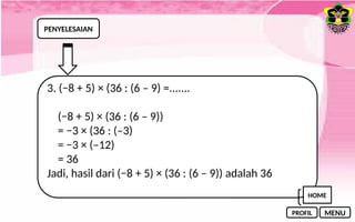 media matematika kelompok 6 operasi hitung campuran bilangan bulat | PPT