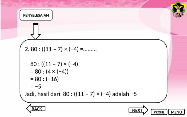 media matematika kelompok 6 operasi hitung campuran bilangan bulat | PPT
