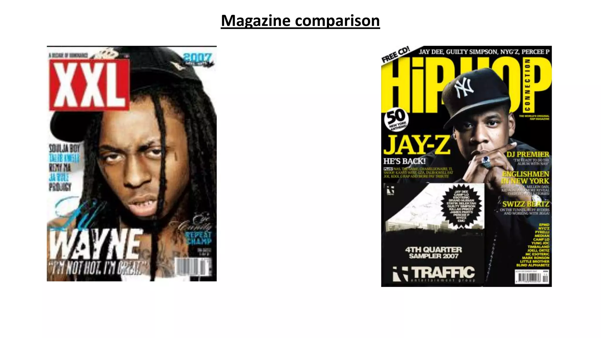 Magazine comparison images | PPTX