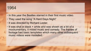 Media music video history | PPT