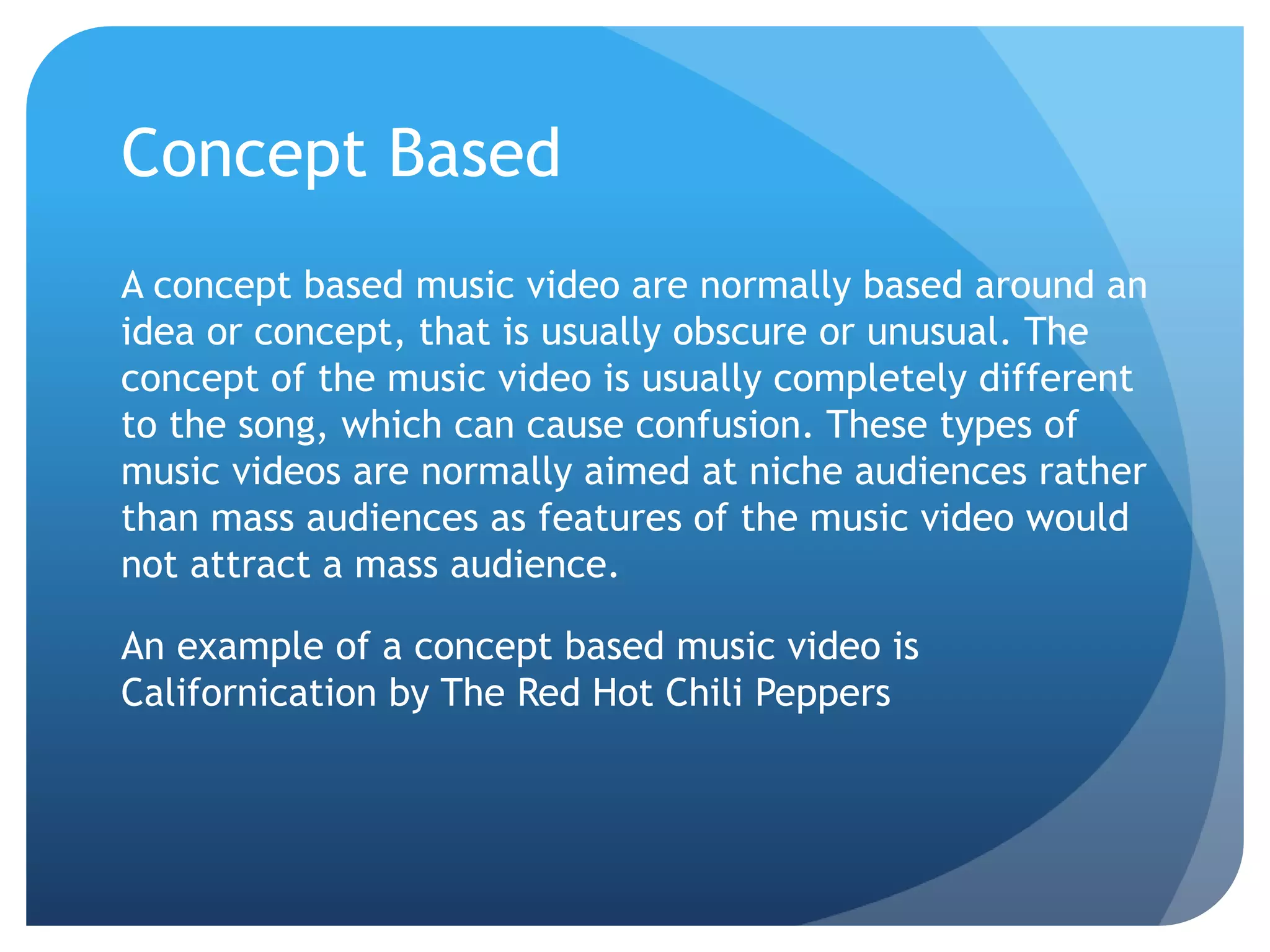 Media music video types | PPTX