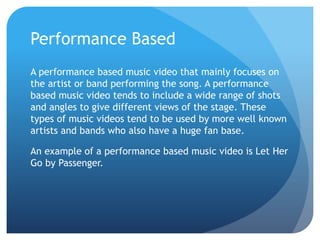 Media music video types | PPTX