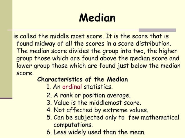 Median | PPT