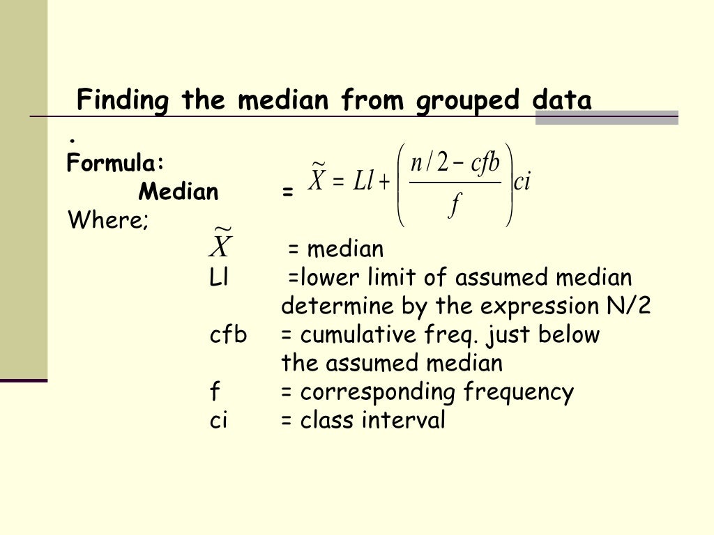 Median median