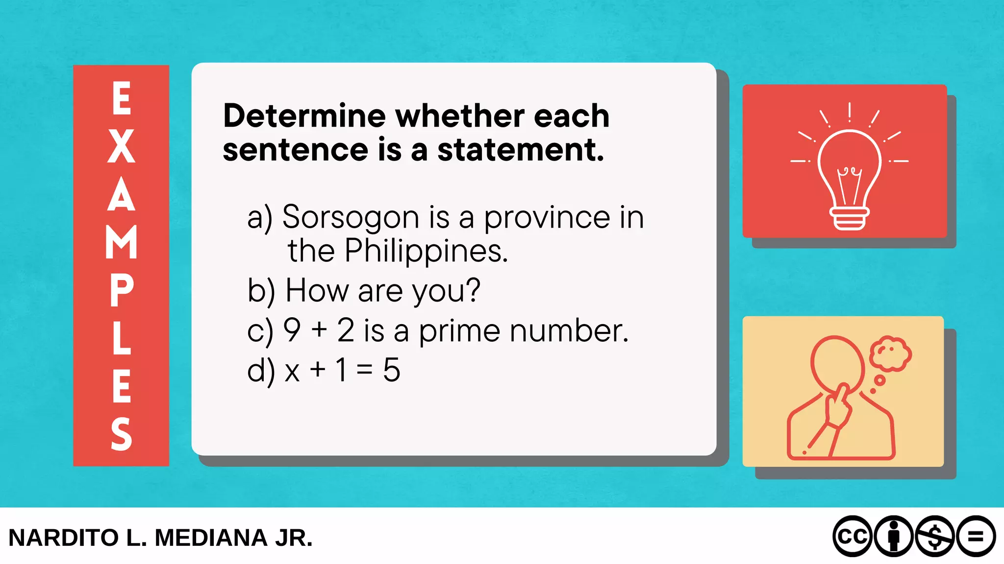 Logic Statements And Quantifiers By Nardito L Mediana Jr Ppt