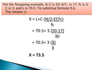Median and Mode used in Teaching | PPT