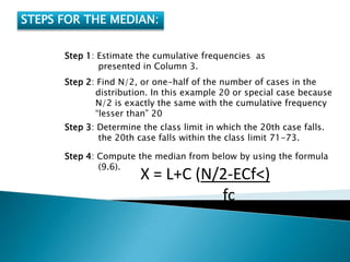 Median and Mode used in Teaching | PPT