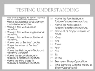 Media narrative codes | PPT | Drama | Genres