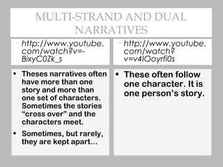Media narrative codes | PPT | Drama | Genres