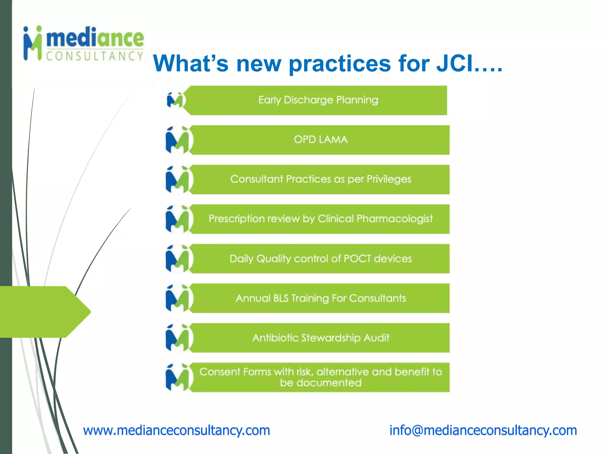 JCI Accreditation BY Mediance Consultancy | PPT