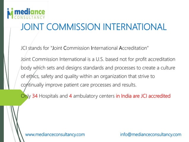 JCI Accreditation BY Mediance Consultancy | PPT