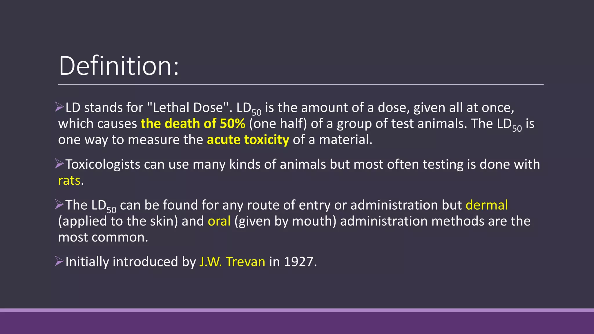 Median Lethal Dose(LD50).pptx