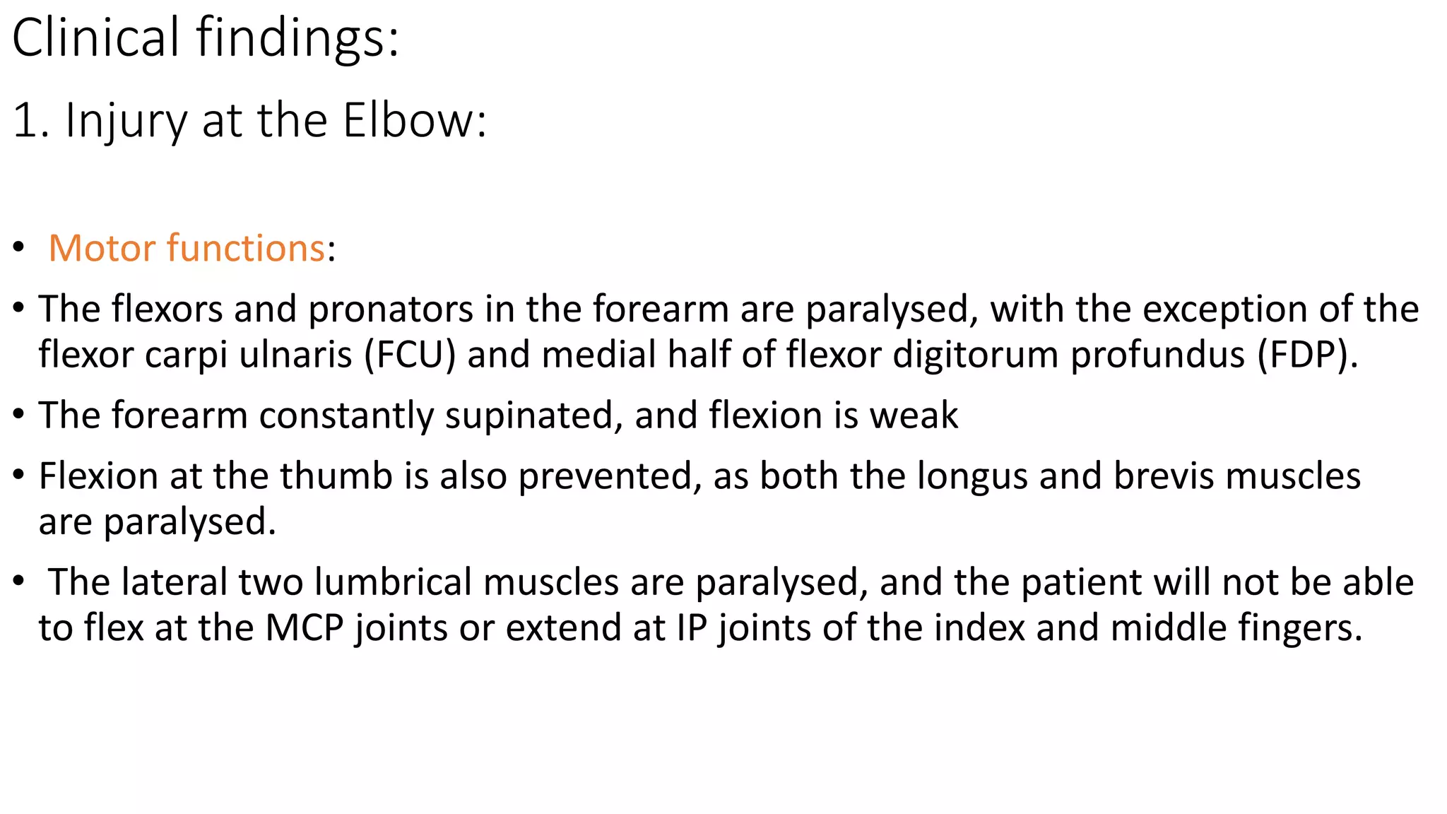 Median nerve injury | PPTX