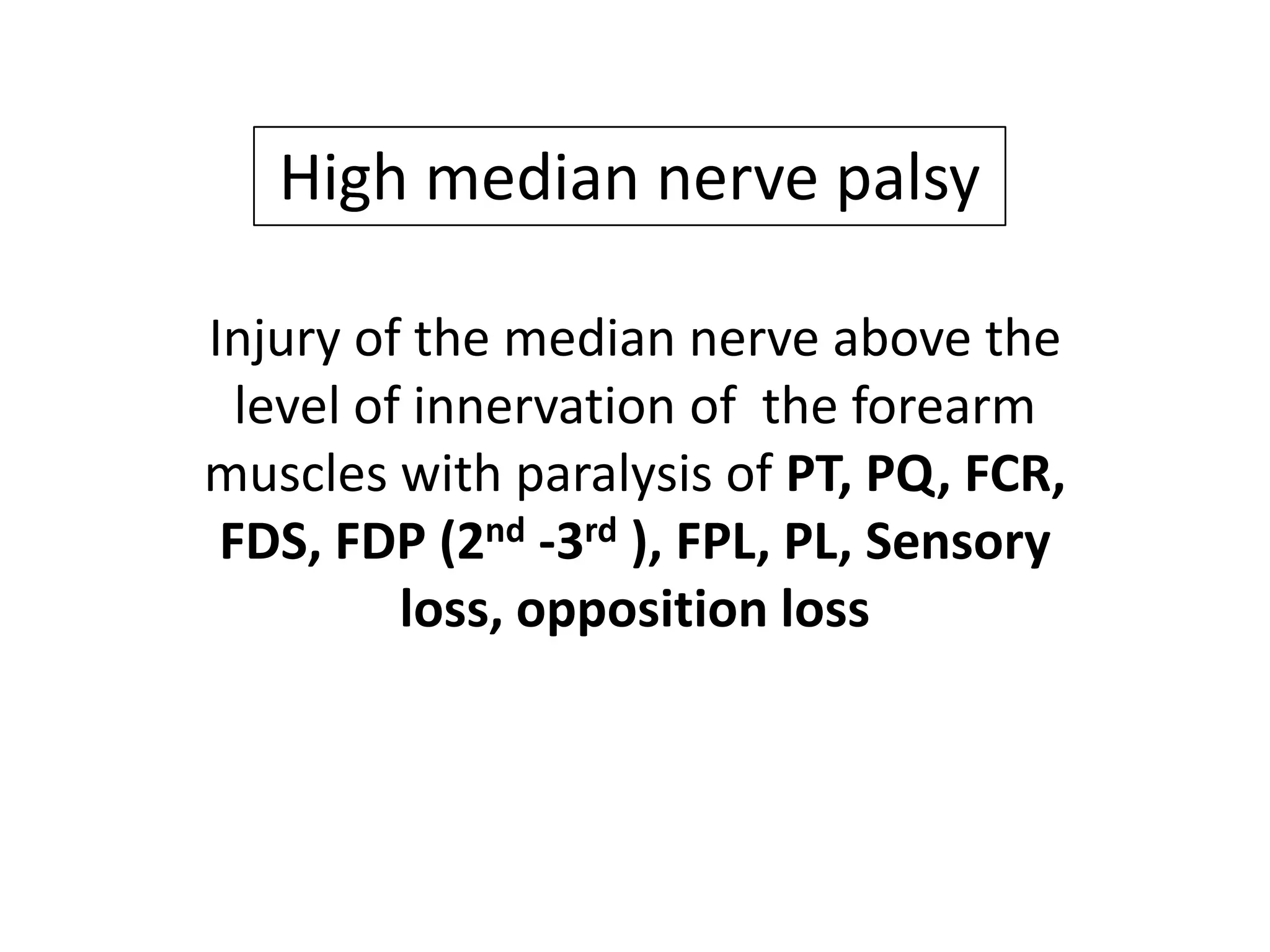 Median nerve injuries | PPTX