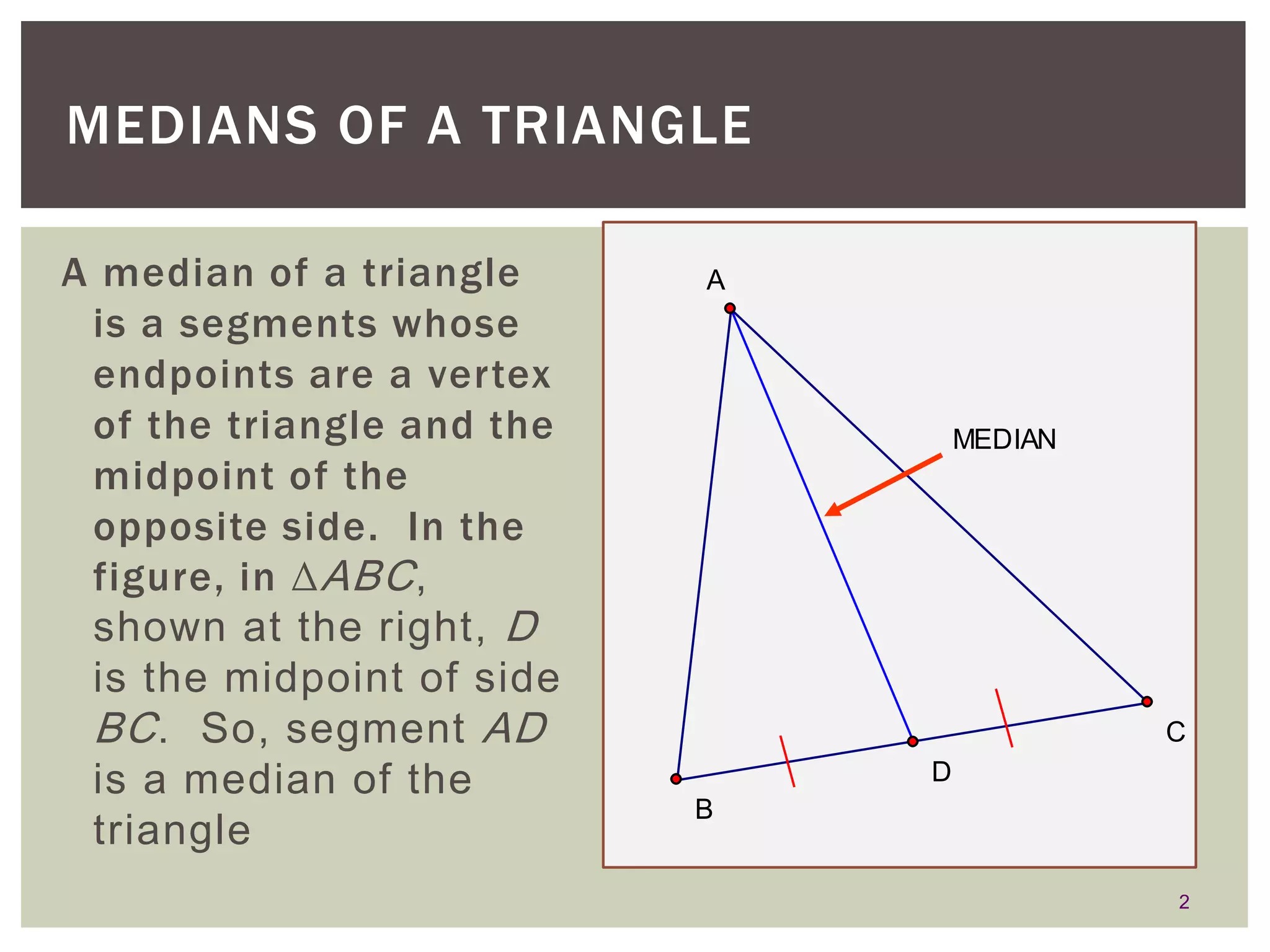 Medians & altitudes of a triangle | PDF