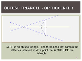 Medians & altitudes of a triangle | PDF