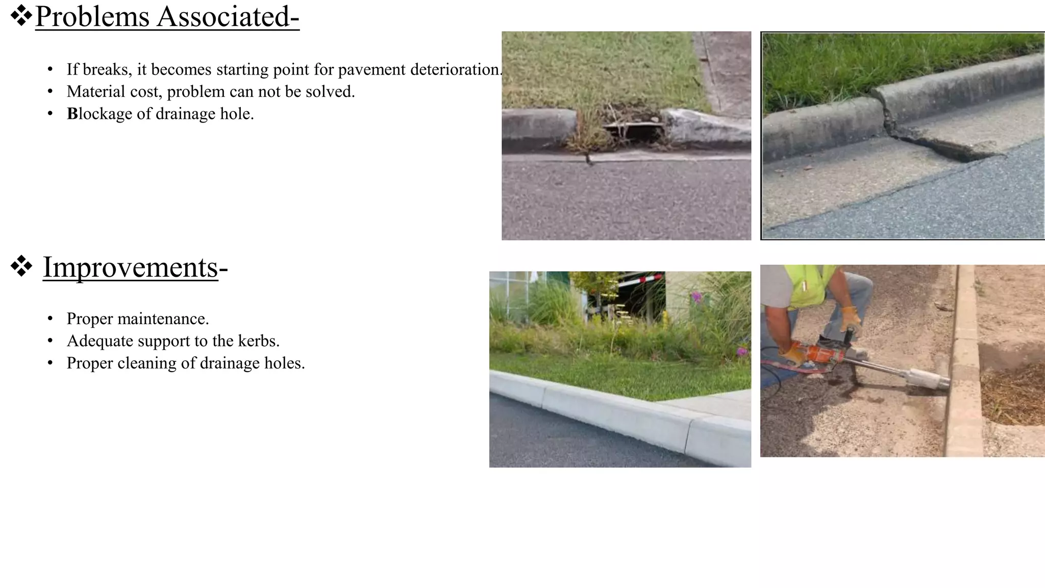 Medians kerbs and median gaps | PPTX