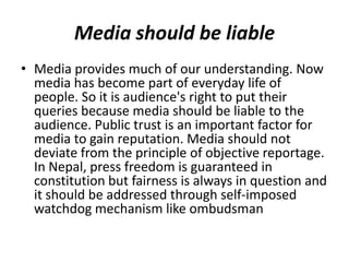 Organizational Ombudsman Practices in Media Houses | PPTX