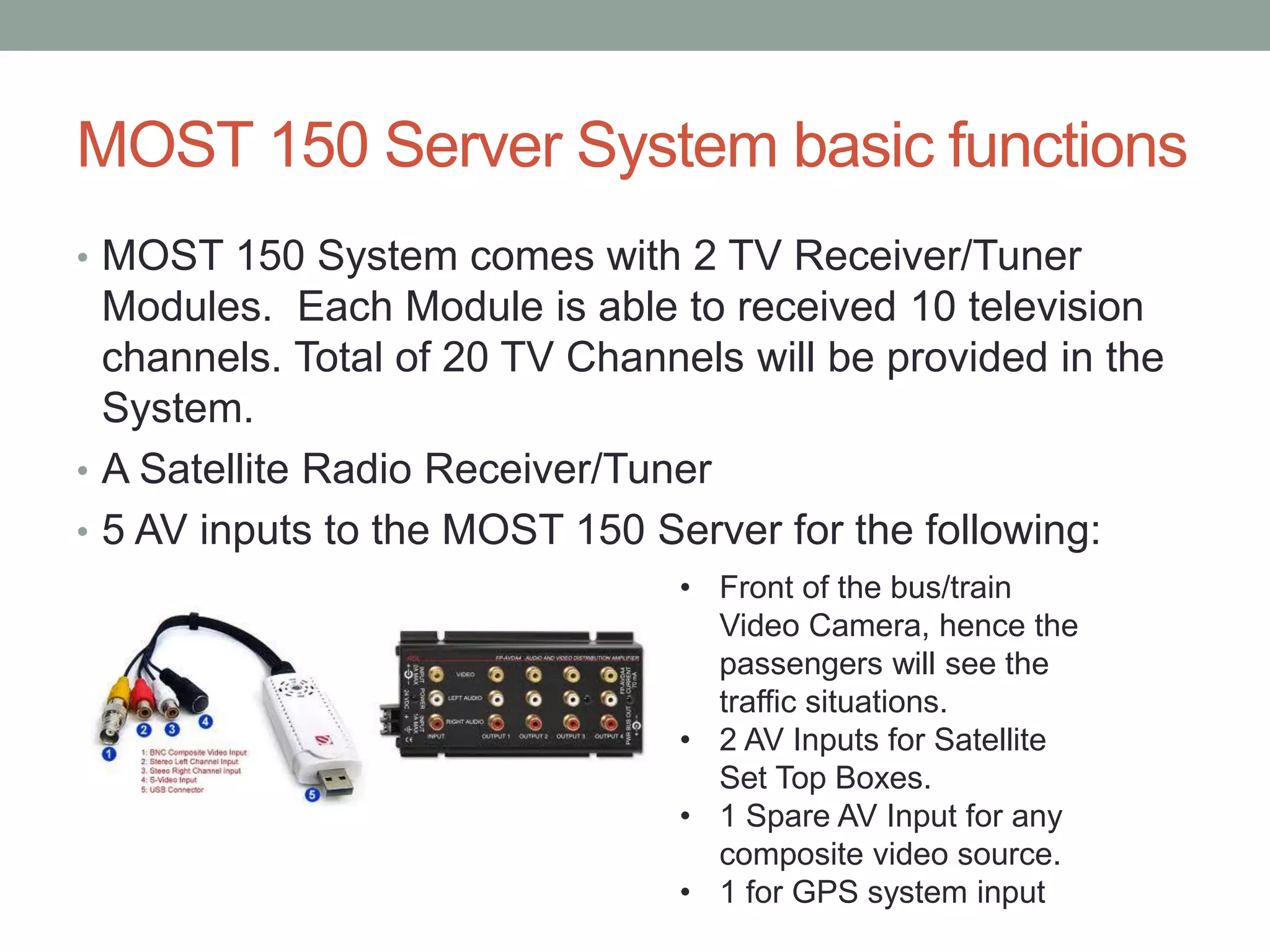 Media on demand and infotainment system on buses | PPT