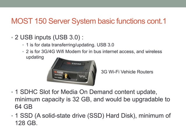 Media on demand and infotainment system on buses | PPT