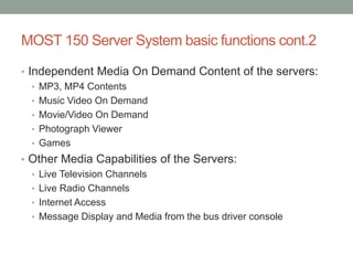 Media on demand and infotainment system on buses | PDF | Computer Networking | Computing