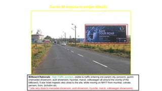 Outdoor Adverting Options in Goa-Hoarding Advertising in Goa | PPT