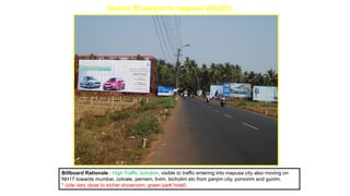 Outdoor Adverting Options in Goa-Hoarding Advertising in Goa | PPT