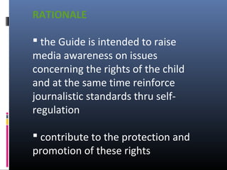 Media orientation on guide fpr media practitioners | PPT