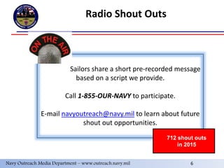 Navy Media Outreach | PPTX
