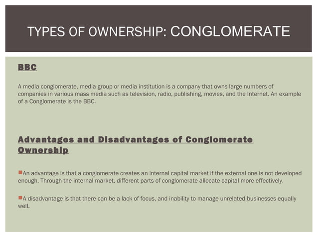 Media ownership | PPT | Mergers and Acquisitions | Business Banking ...