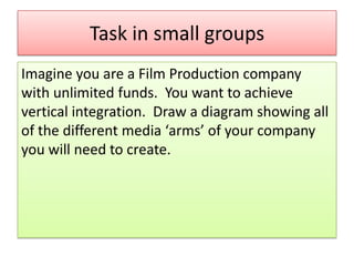 Media ownership and vertical integration disney pictures | PPTX