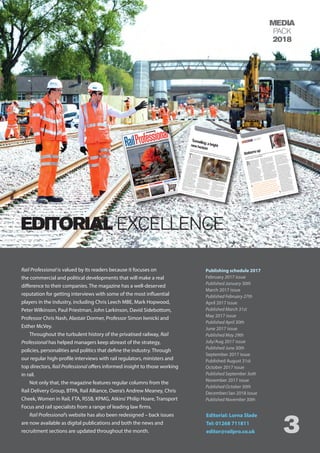 Rail Professional 2018 media pack & forward features | PDF