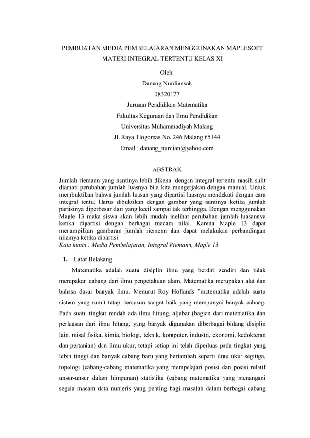 Media pemb. integral | PDF