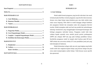 prosedur pengembangan modul | PPT