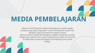 MEDIA PEMBELAJARAN, PRINSIP MEDIA PEMBELAJARAN DAN JENIS MEDIA ...