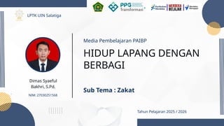 Media Pembelajaran PPG Hidup Lapang dengan Berbagi | PPTX