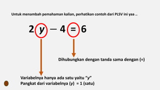MEDIA PEMBELAJARAN 3.6 PLSV PERTEMUAN 1.pptx | Free Download