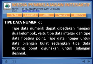 Media pembelajaran basis data 3.6 | PPT