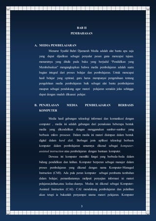 makalah media pembelajaran berbasis komputer | DOCX