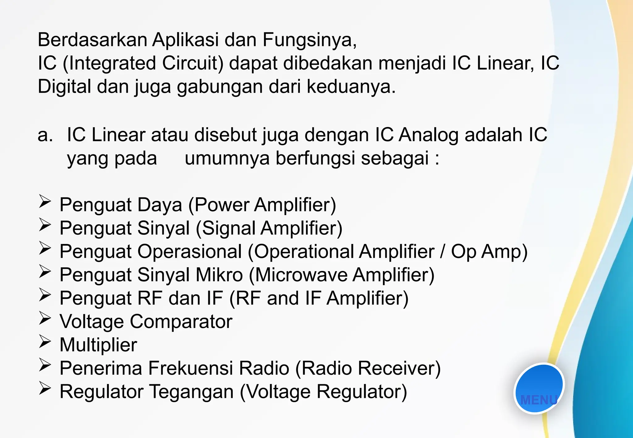 Media Pembelajaran Dasar listrik dan elektronika | PPTX