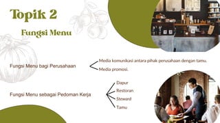 Media Pembelajaran & Evaluasi Tata Hidang (Menu) | PPTX