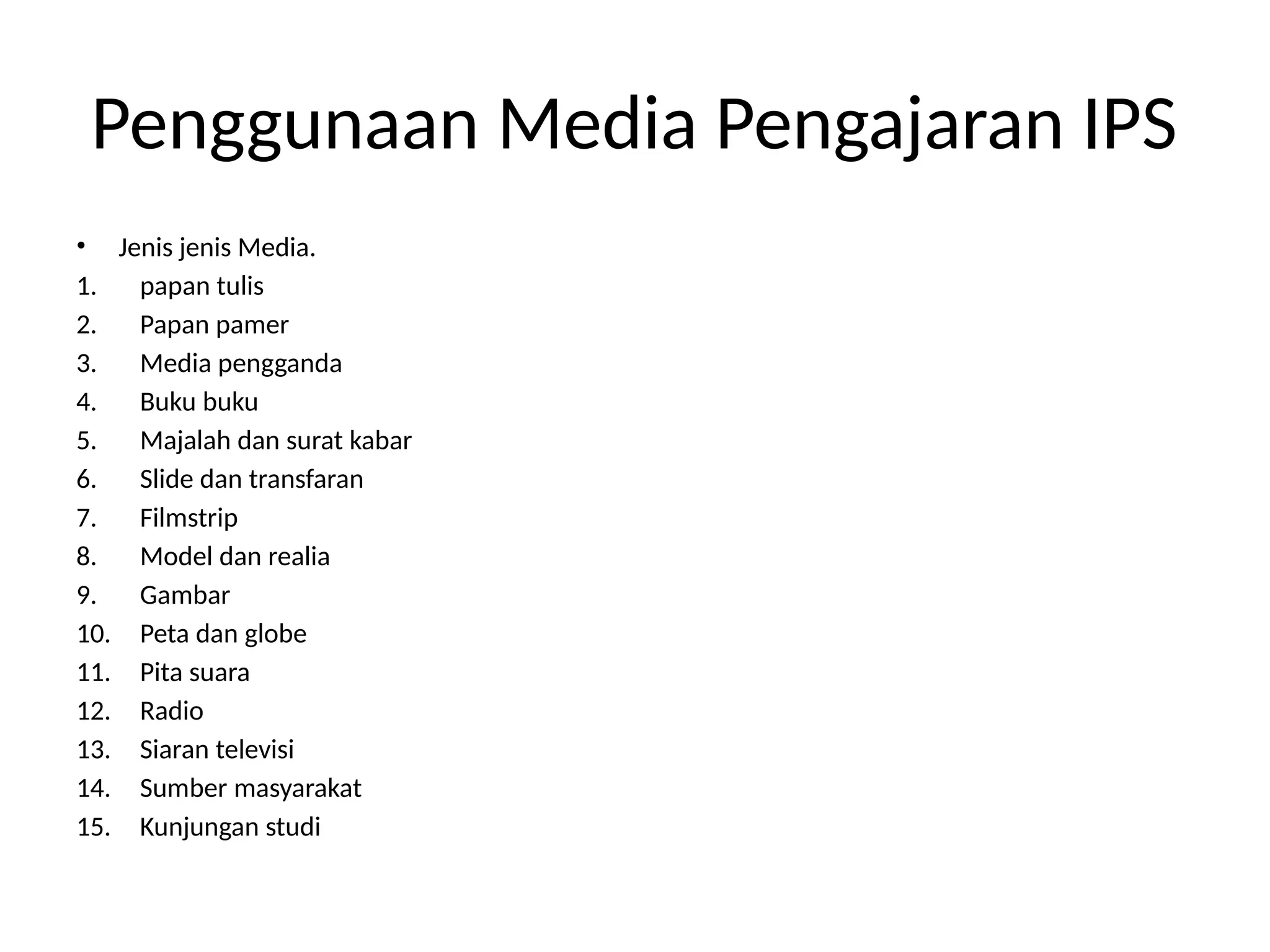 Media pembelajaran IPS di SD tentang kurikulum | PPTX