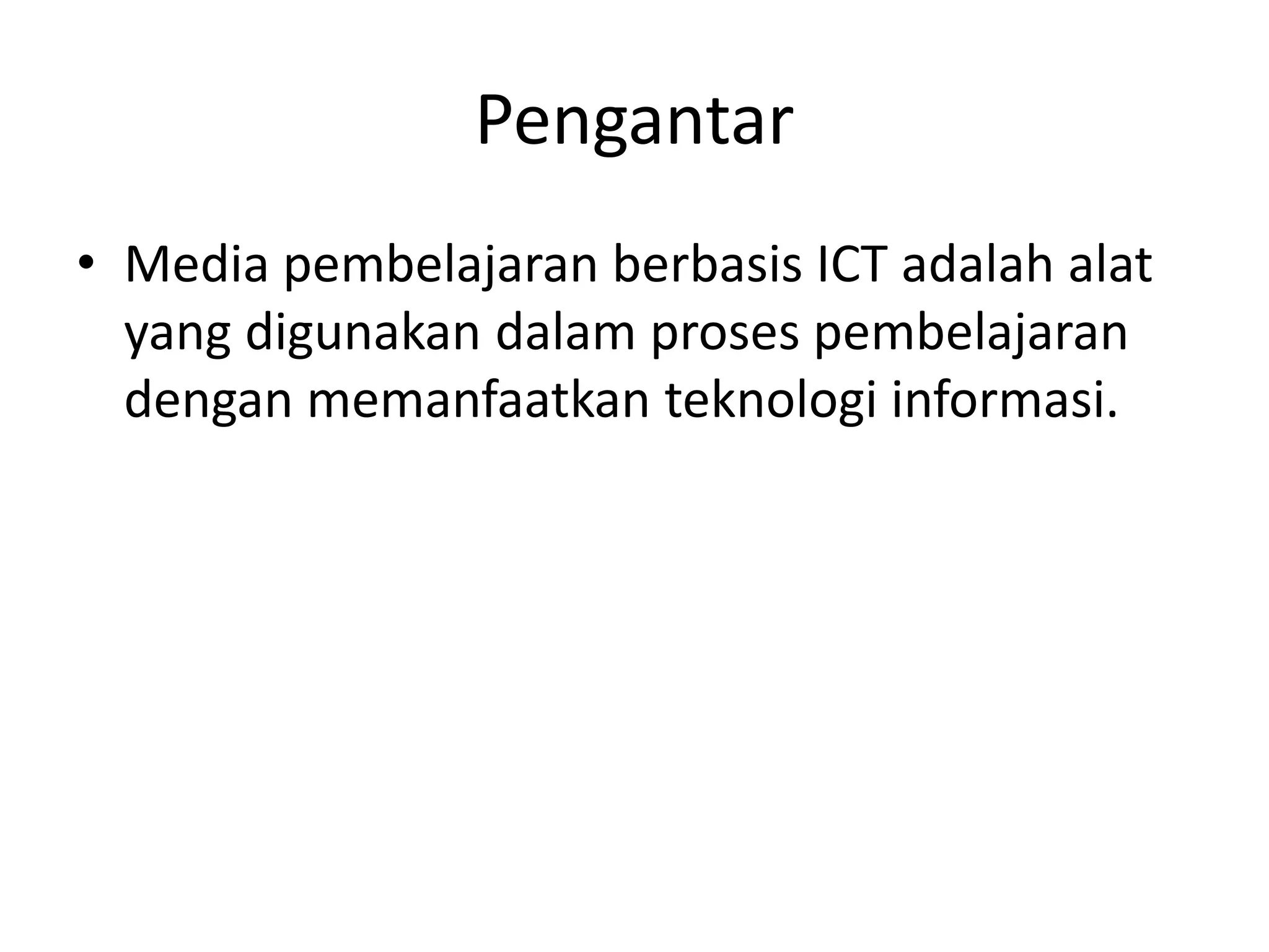 Media pembelajaran matematika berbasis ict | PPTX