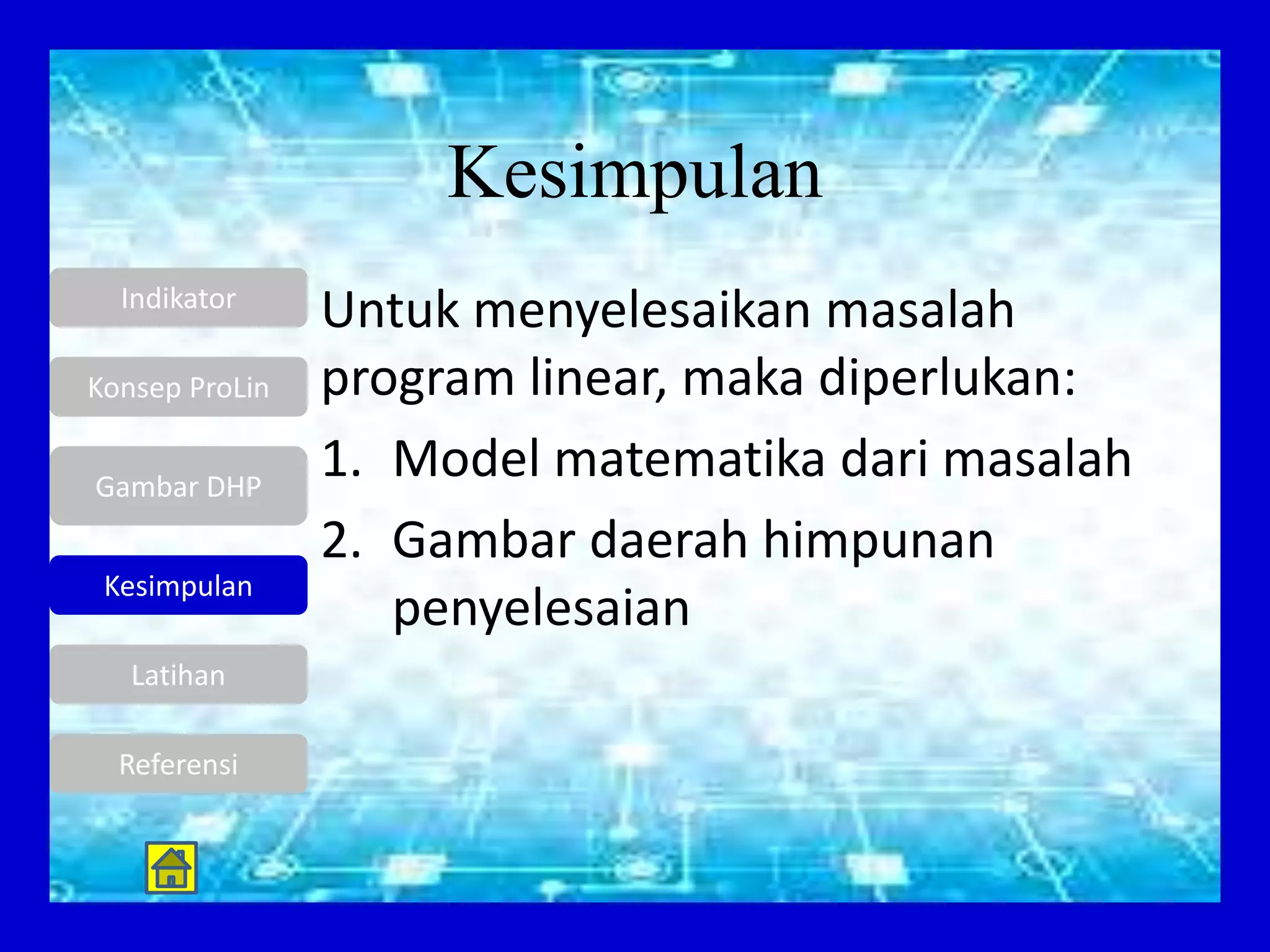 Media pembelajaran program linear | PPTX