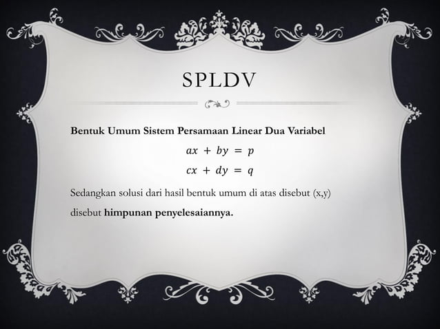 Media Pembelajaran SPLDV Metode Eliminasi | PDF