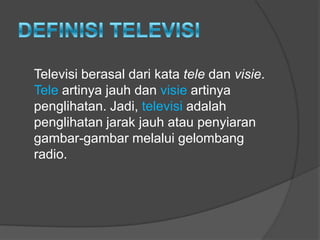 Media pembelajaran televisi | PPTX