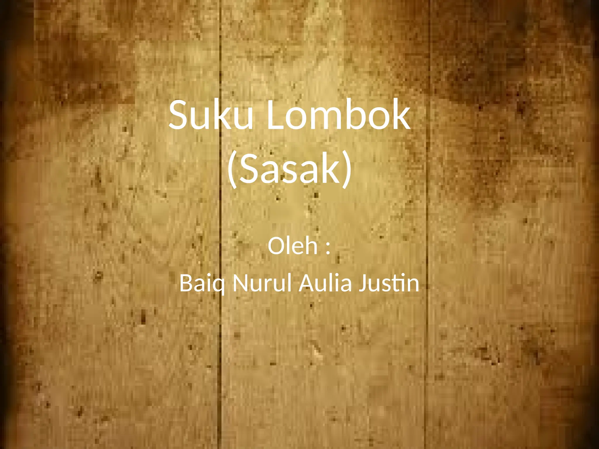 Media Pembelajaran Tema Suku Sasak yang mencangkup adat dan budaya suku ...
