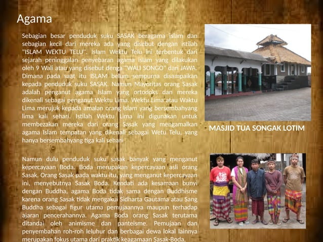 Media Pembelajaran Tema Suku Sasak yang mencangkup adat dan budaya suku ...