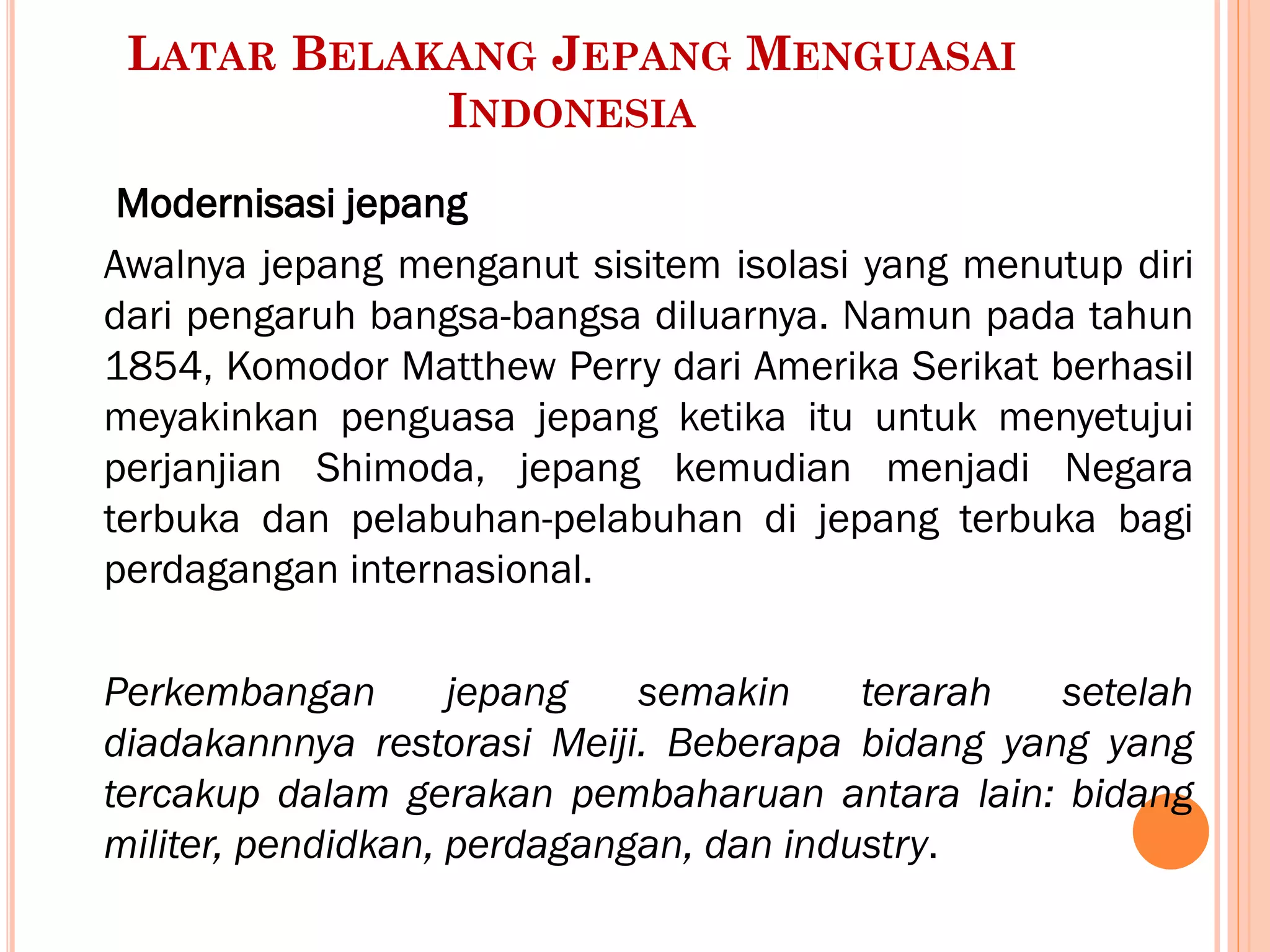 Pendudukan Jepang di Indonesia | PPTX